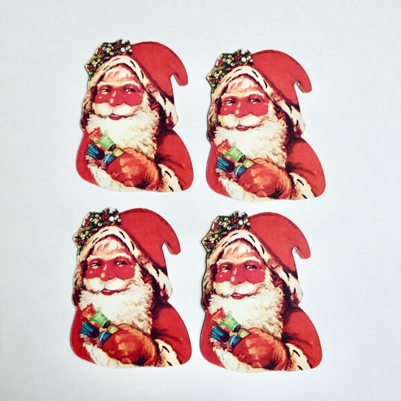 Holiday | Vintage Unbranded Santa Gift Tags Unused New Set Of 4 | Poshmark